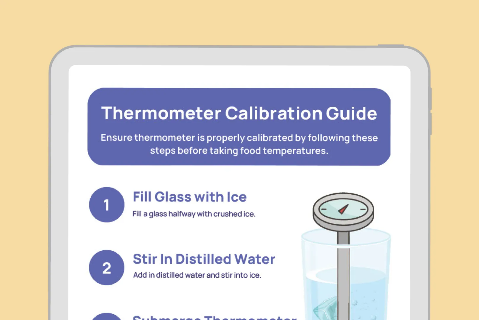 Calibrate Food Thermometer Poster Free Tools By Xenia