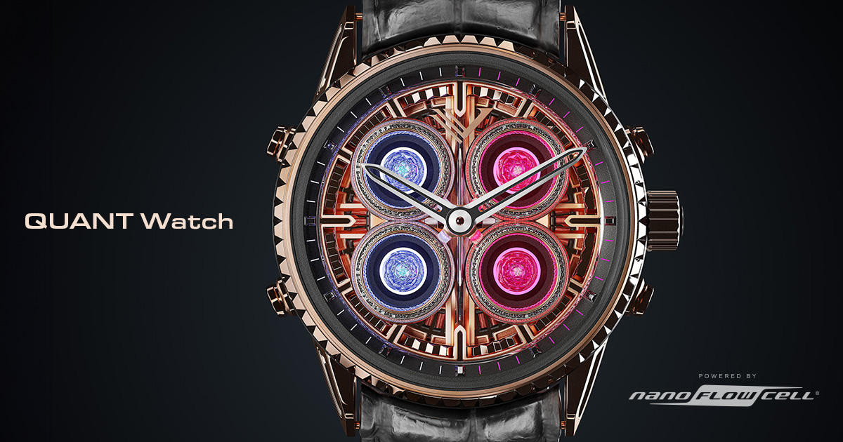 nanoFlowcell - QUANT Watch: Revolutionary Flow Cell Powered Timepiece