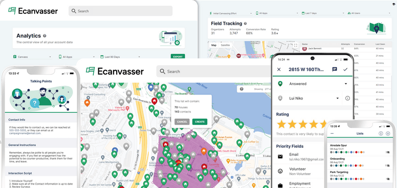 Canvassing Software For Political Organizations - Ecanvasser