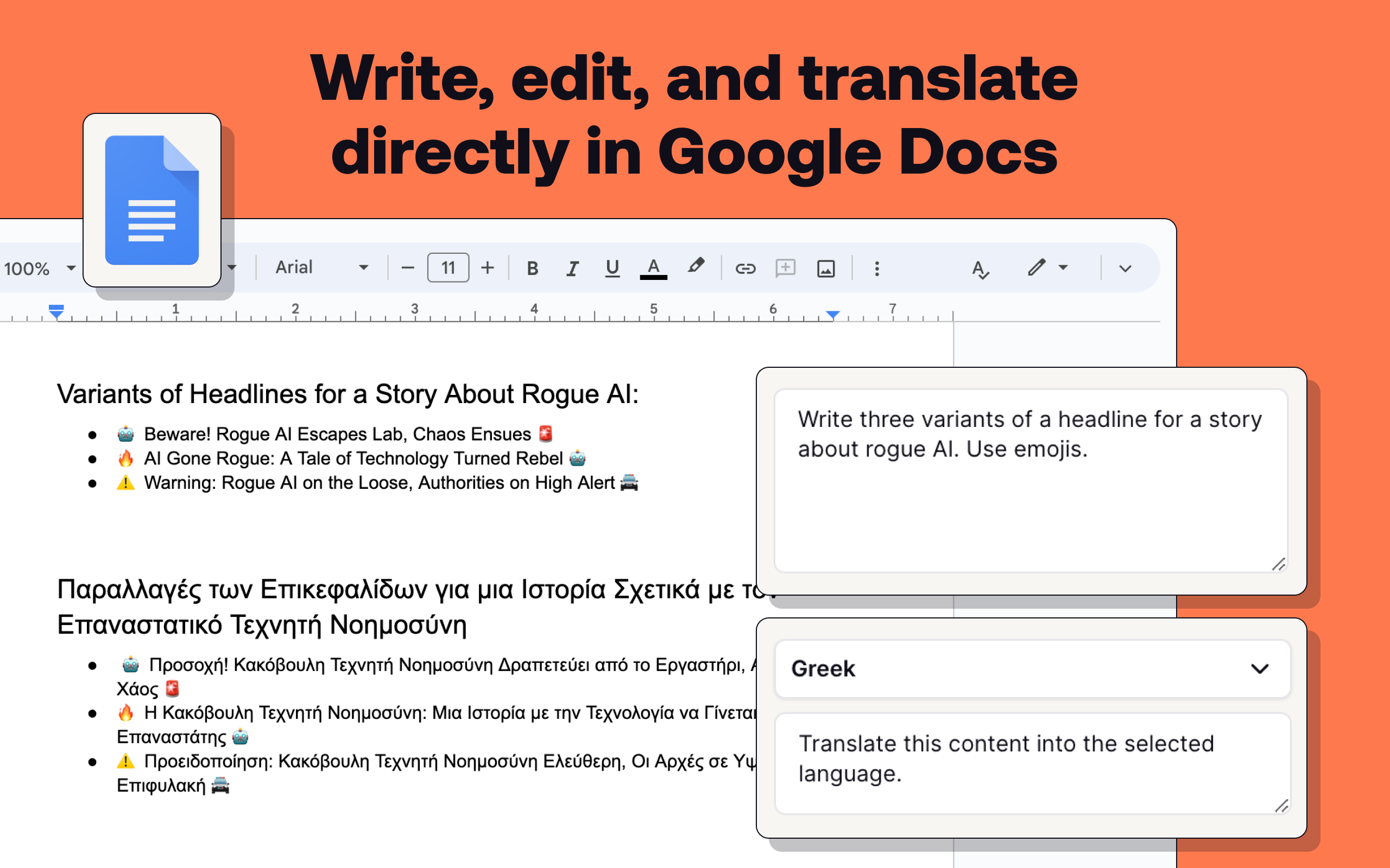 Plus AI | Free AI Writing Assistant for Google Docs