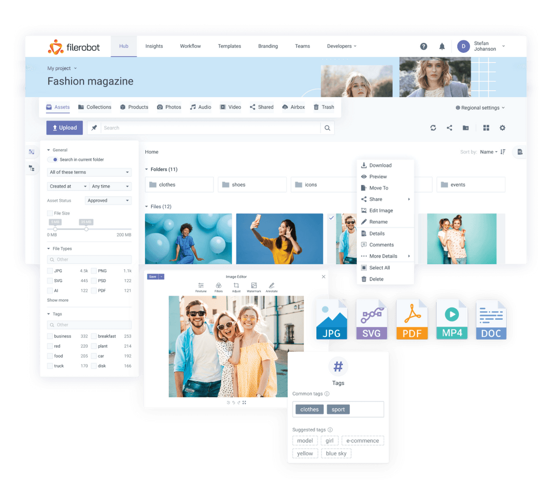 Cloud-based Visual Asset Management for Enterprise