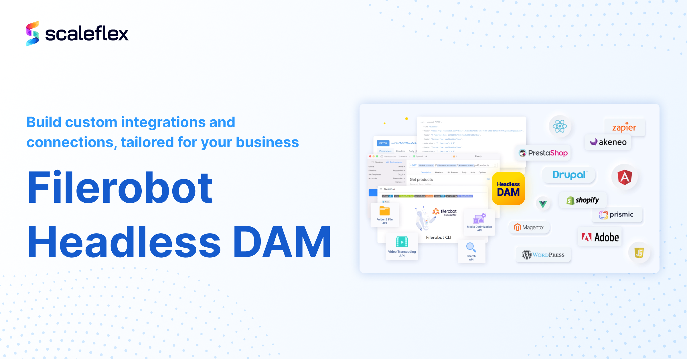 Scaleflex Headless DAM without UI for Developers • Scaleflex