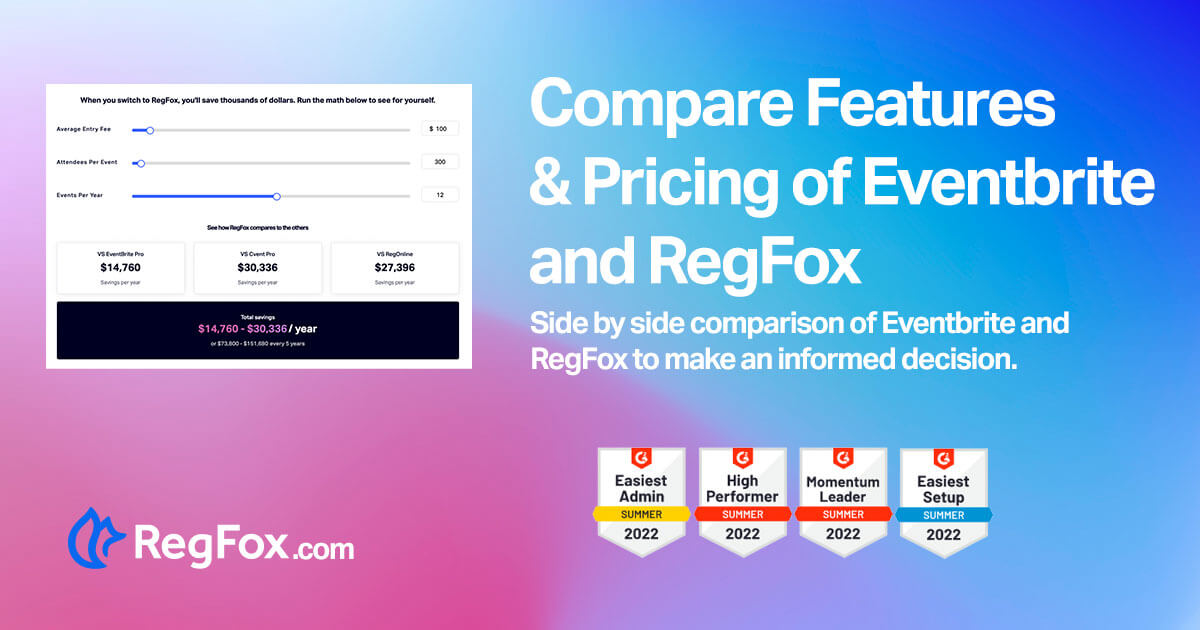 RegFox vs Brushfire | Compare Event Registration Platforms
