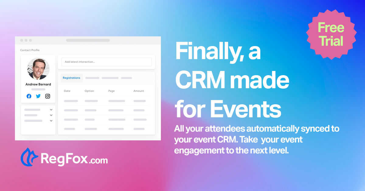 Free Event CRM to Track Attendees | RegFox