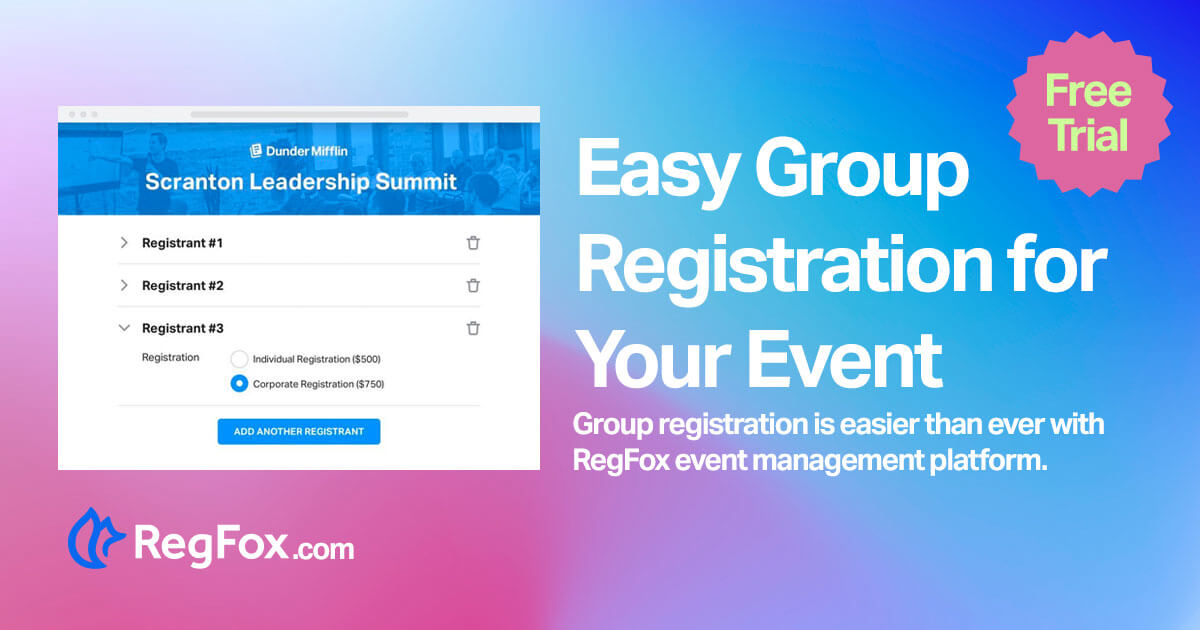 Group Registrations for Events | RegFox Event Software