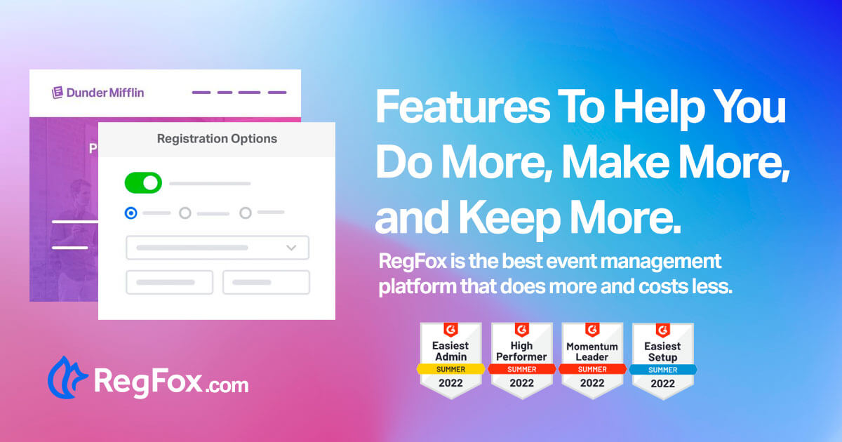 Best Features for Event Registration Pages | RegFox
