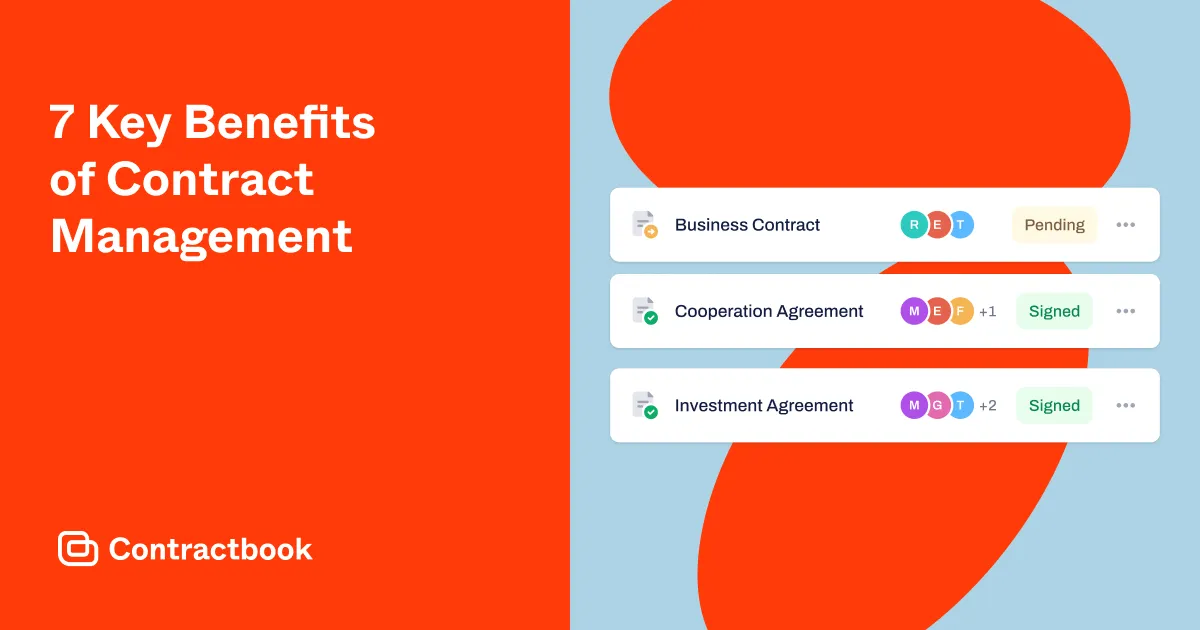 7 Key Benefits of Contract Management | Contractbook
