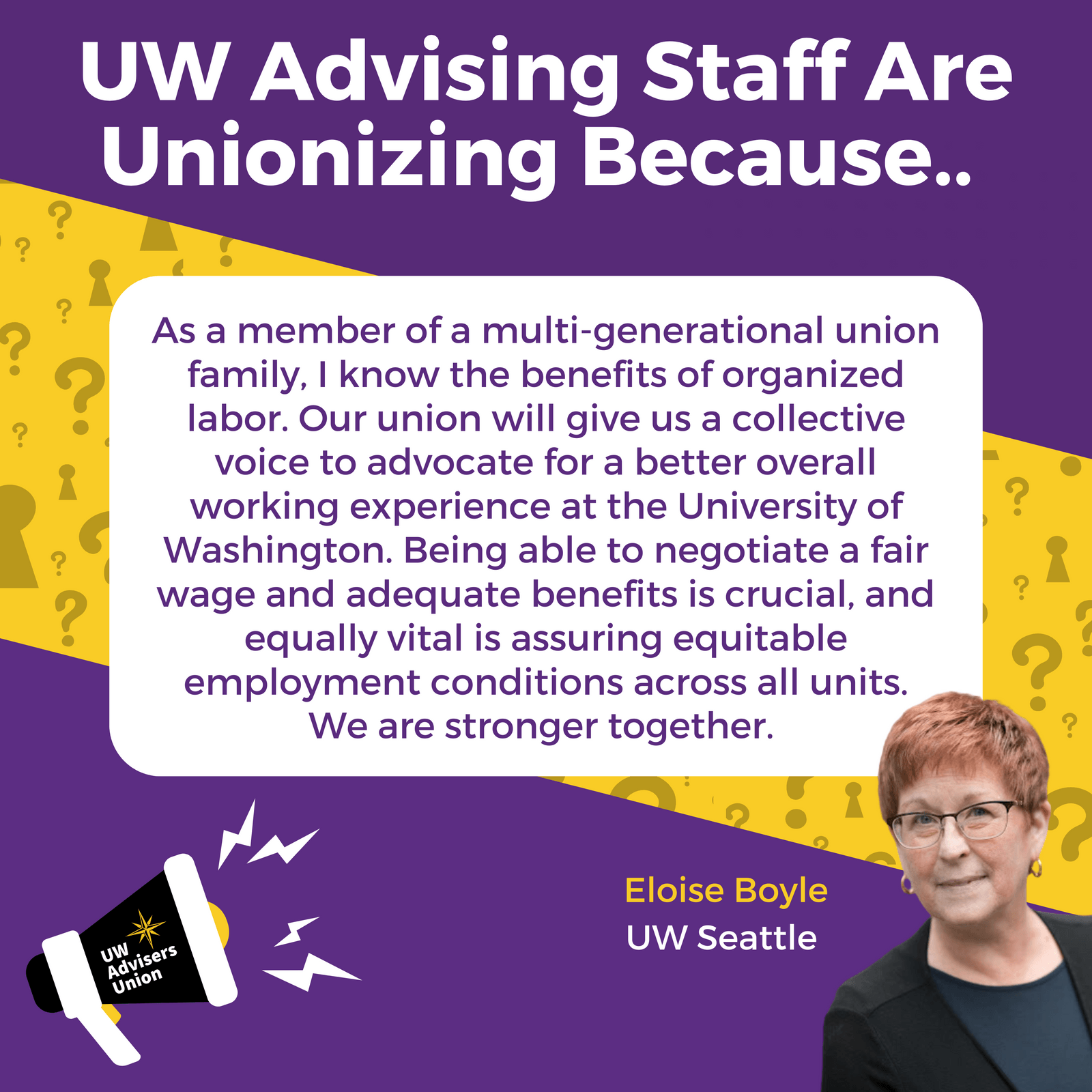 UW Advising Staff Union - Join Us!