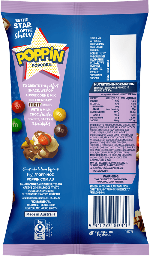 Poppin Popcorn Poppin x M&M’s Minis