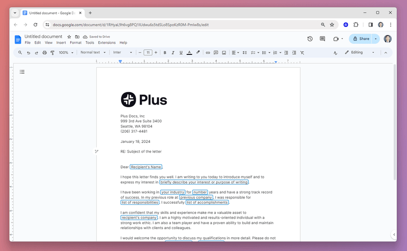How to create a Google Docs letterhead template (with example templates ...
