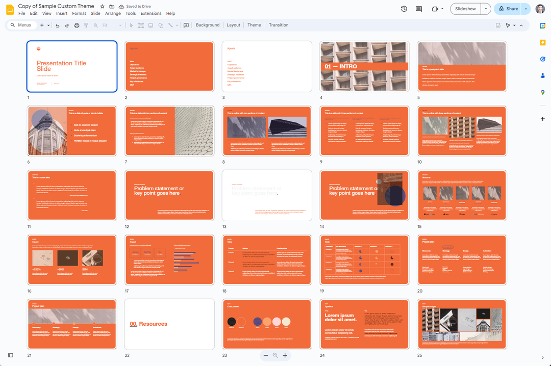 How to create a custom template for Google Slides - Plus
