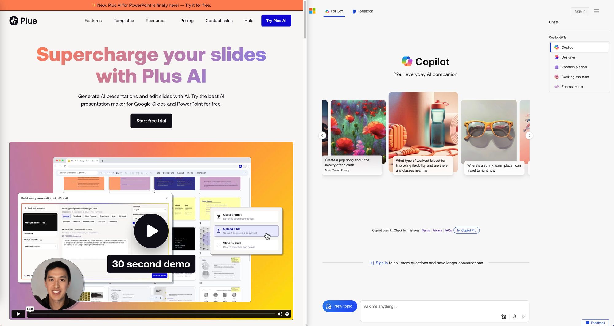 Plus AI vs. Copilot for PowerPoint: In-depth comparison, pricing, and ...