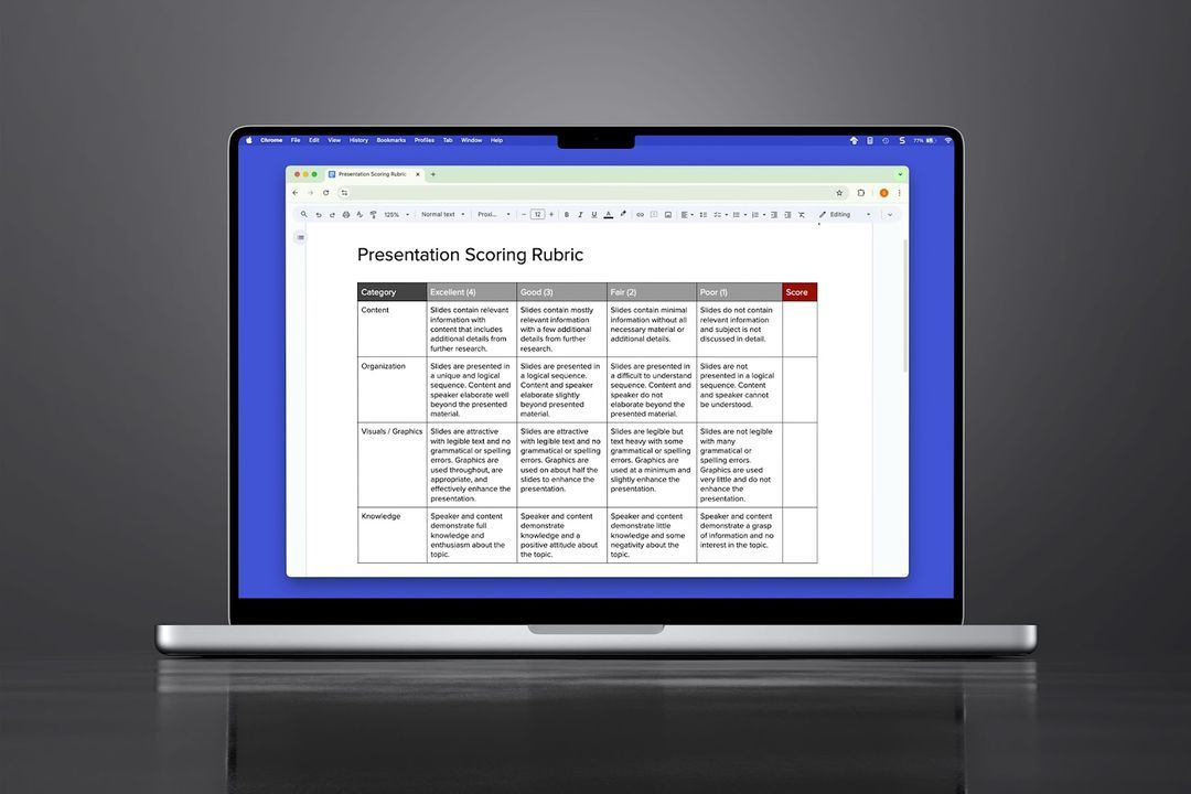 Presentation scoring rubric: What is it and how to make one - Plus