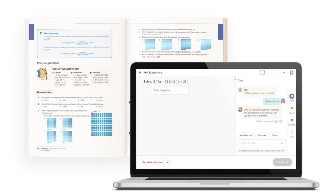 Print Textbooks from Mathspace