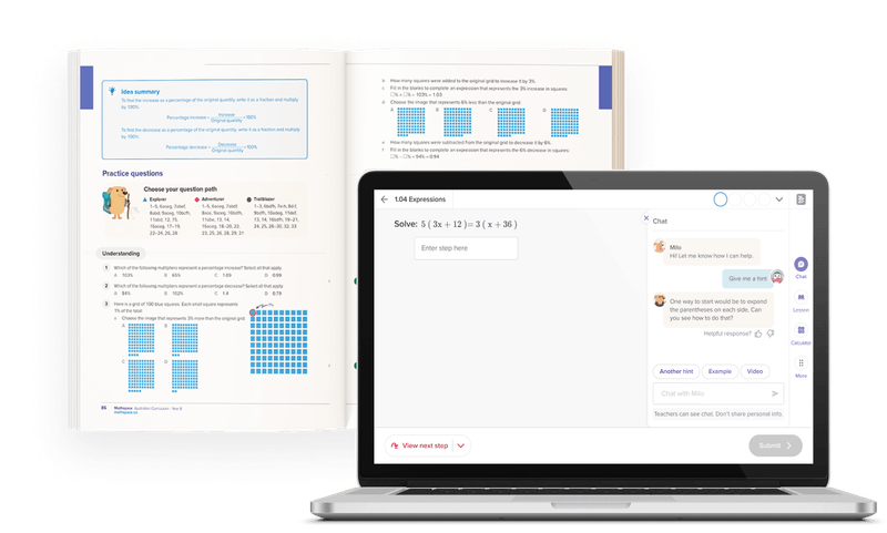 Print Textbooks from Mathspace