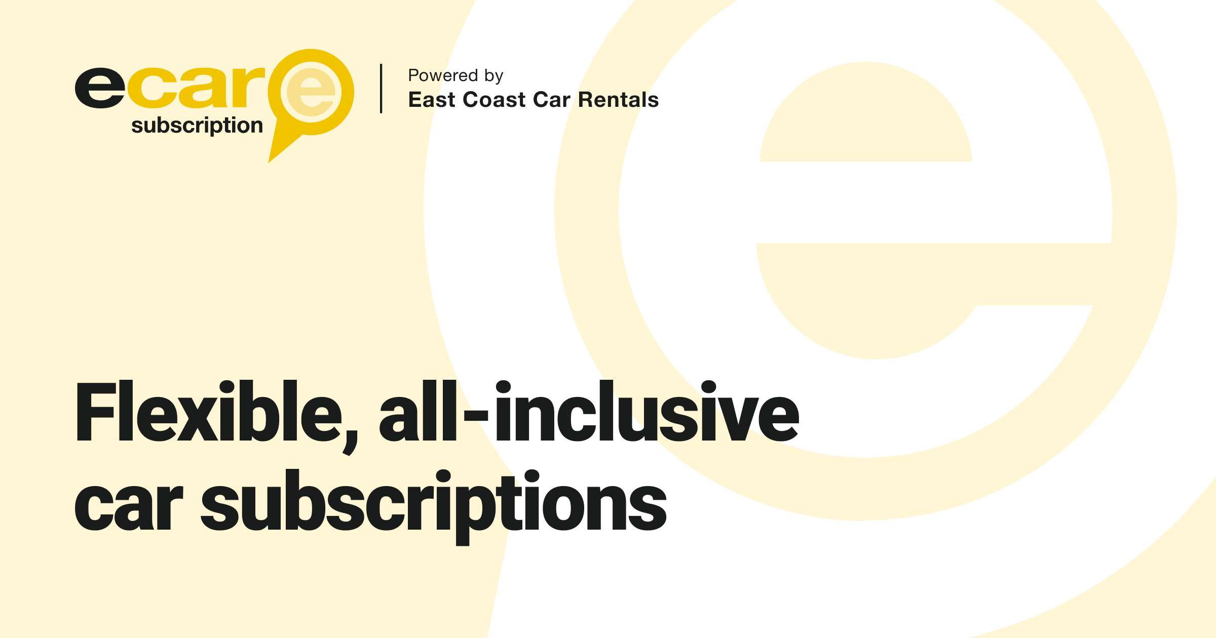 How Does Car Subscription Work | East Coast Subscriptions