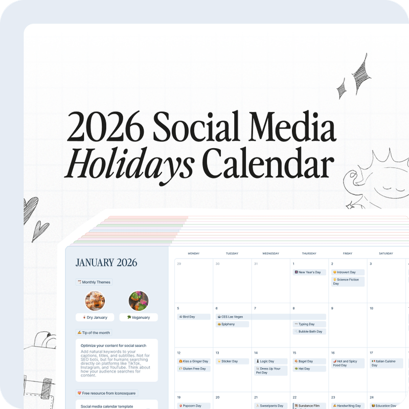 Social Media Holidays Kalender 2026: Holen Sie sich den ultimativen