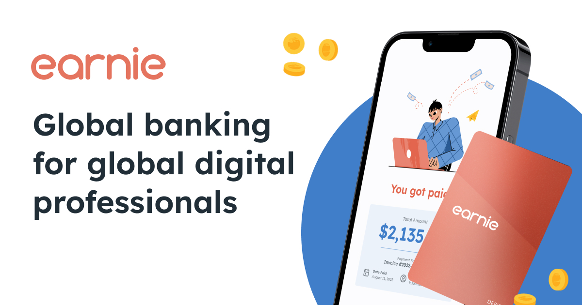 earnie™ | Global banking for global digital professionals