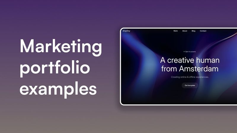 20 jaw-dropping marketing portfolio examples in 2025 | Marketer Milk
