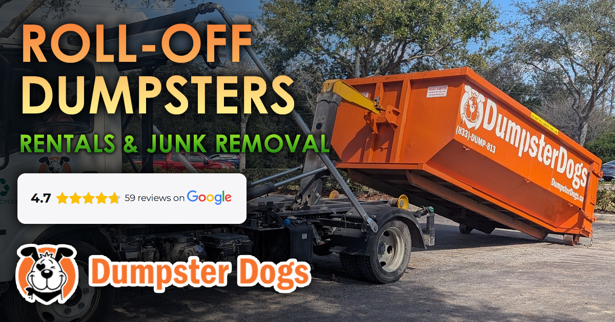 Dumpster Rental Tampa | Affordable Roll-Off Dumpsters – Dumpster Dog