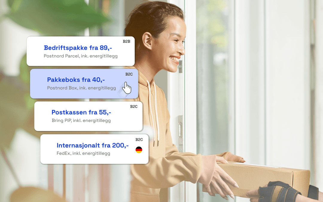 Proteria frakt og toll siden 1994