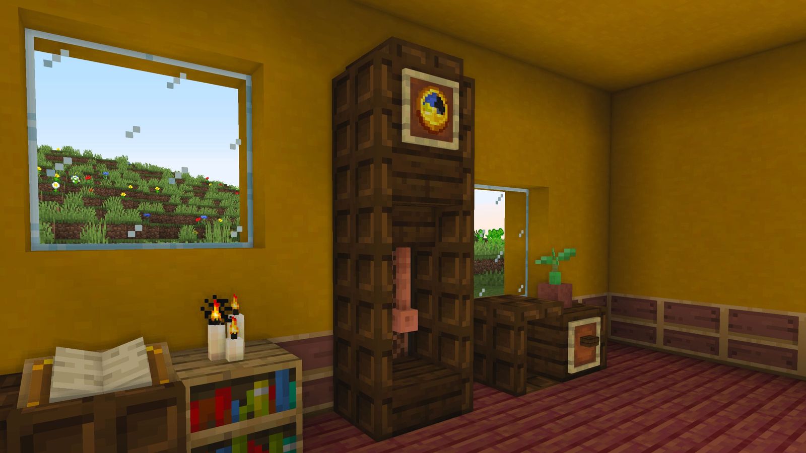 Grandfather clock by JotBot | Minecraft Builds