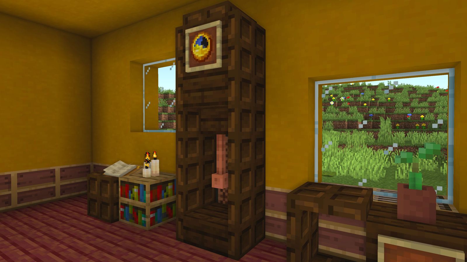 Grandfather clock by JotBot | Minecraft Builds