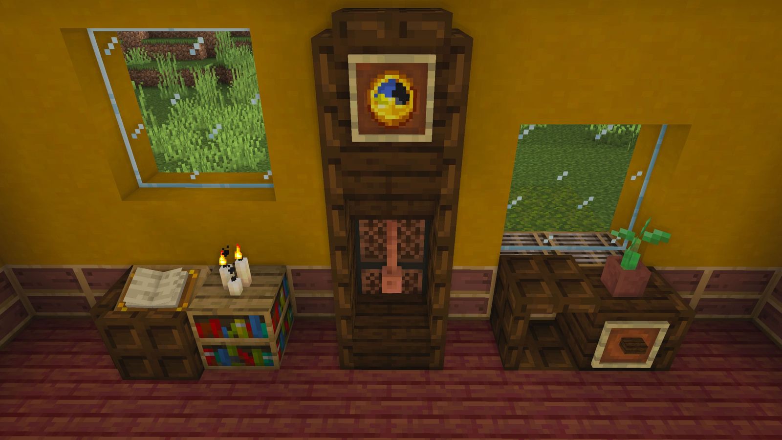 Grandfather clock by JotBot | Minecraft Builds