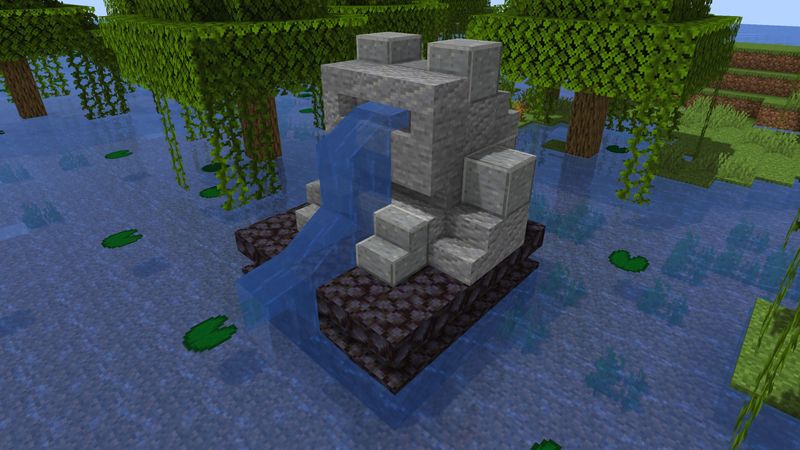 Frog fountain by JotBot | Minecraft Builds