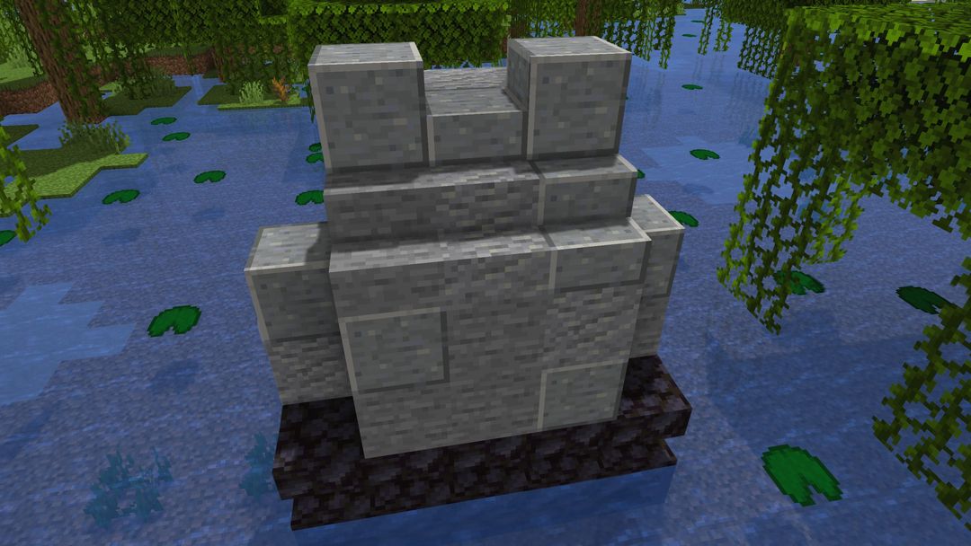 Frog fountain by JotBot | Minecraft Builds