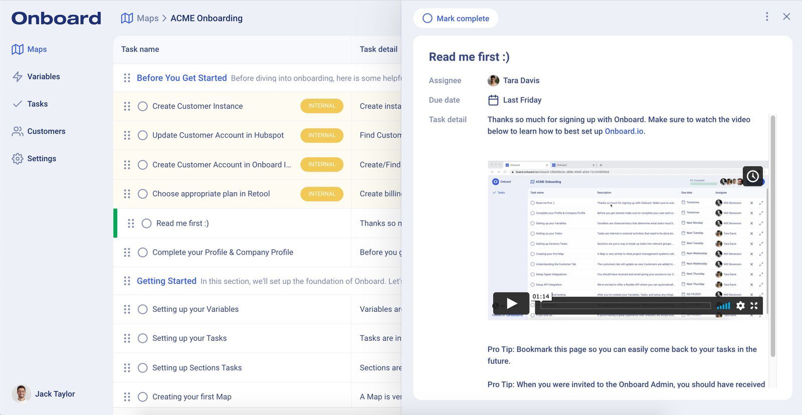 Onboard - Customer Onboarding Software for Success Teams