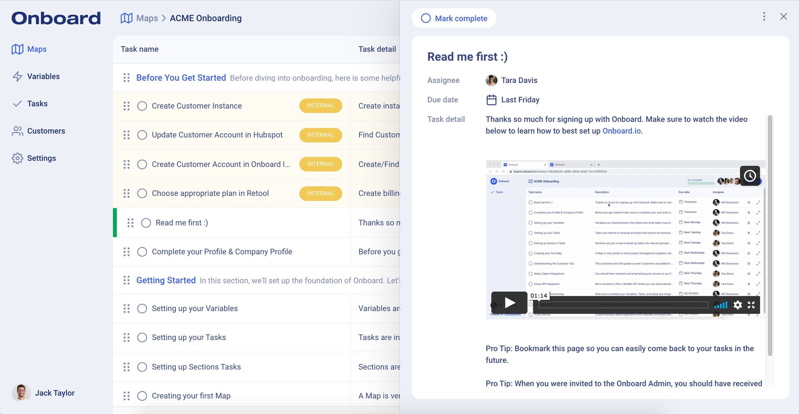 Onboard - Customer Onboarding Software for Success Teams