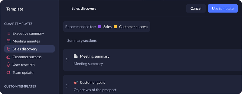 Claap - Your AI Sales Assistant