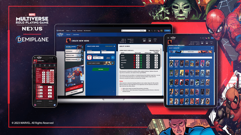Demiplane Launches Official Tools Enabling Marvel Fans to Create Their ...