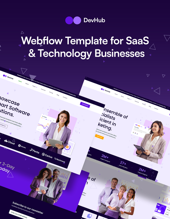 DevHub - Agency Weflow Template — Marketing Webflow Template | UI Kit ...