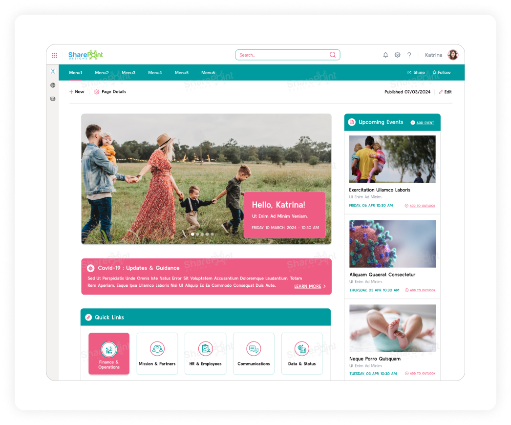 Modern SharePoint templates Free download for 2024