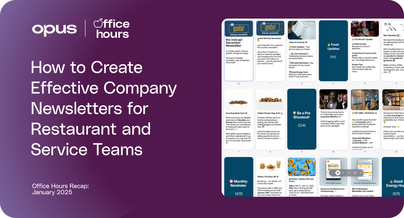 How to Create Effective Company Newsletters for Restaurant and Service ...