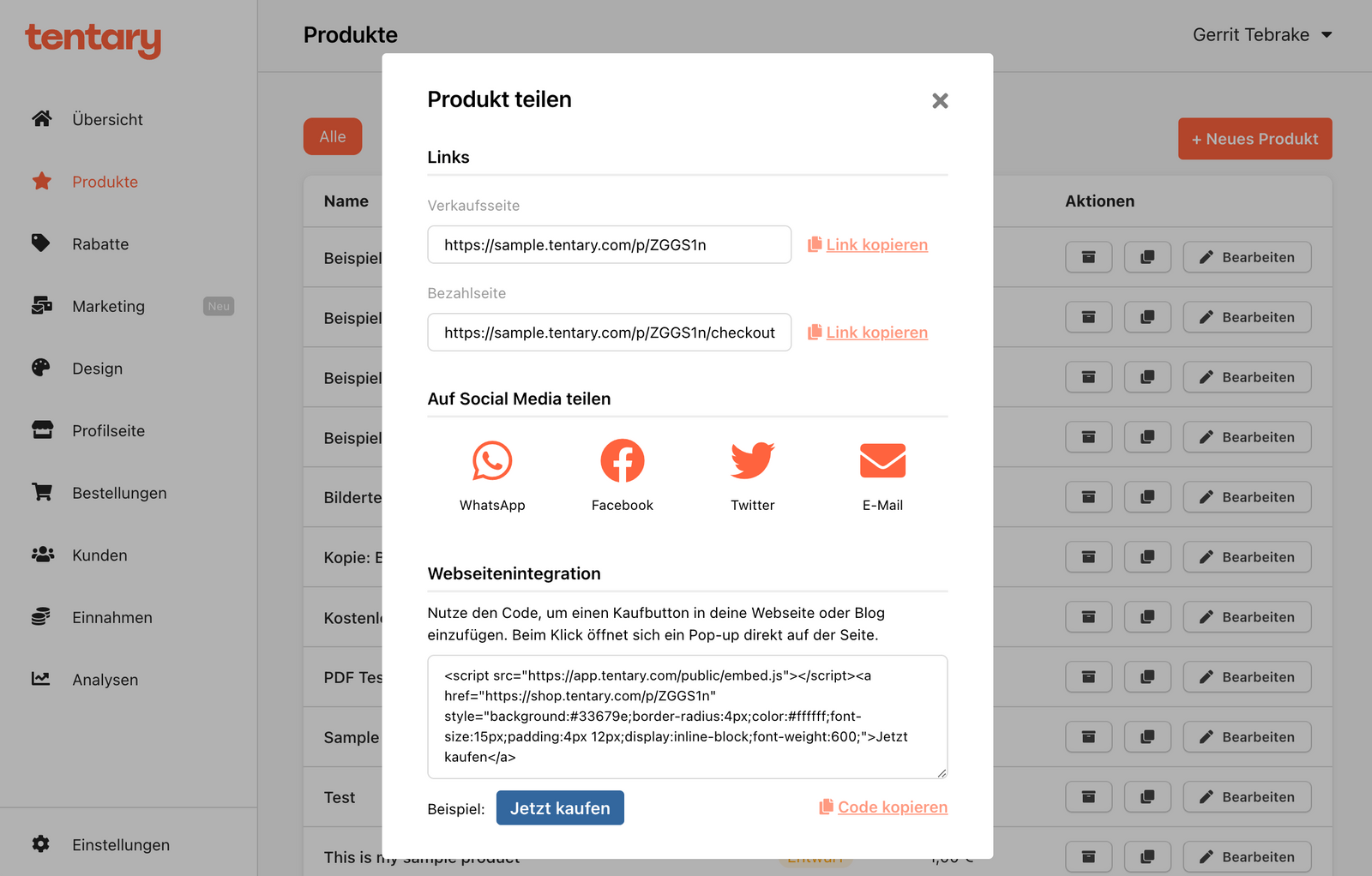 Was ist neu | Tentary