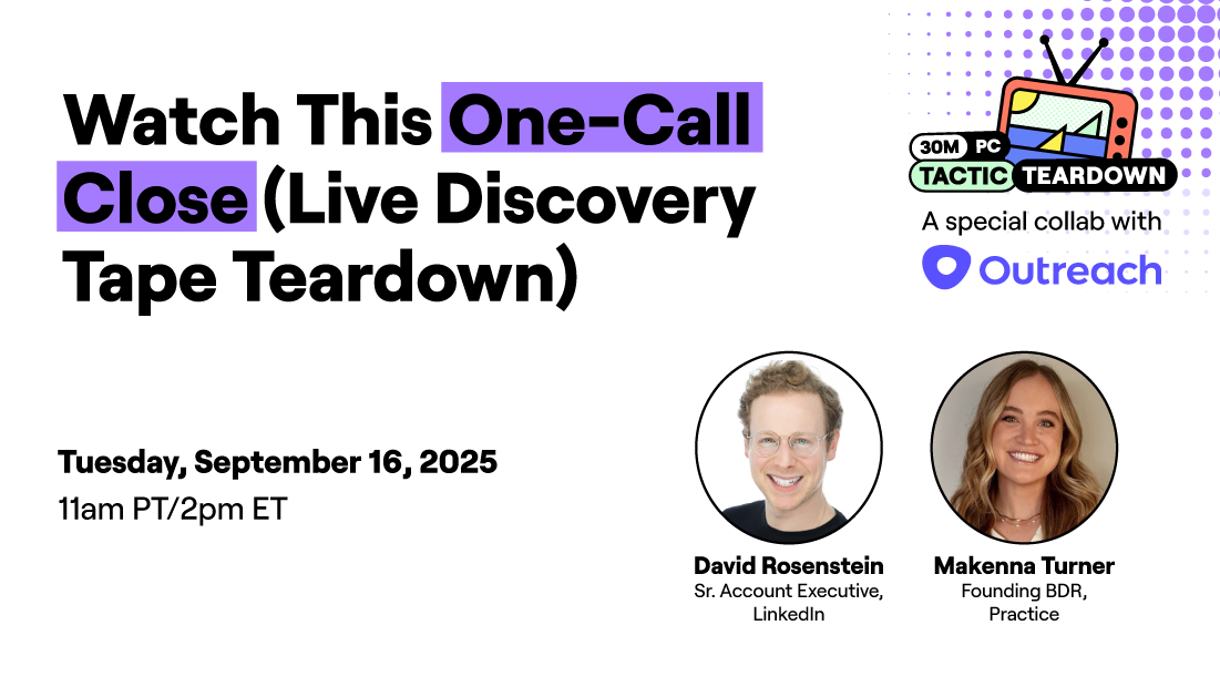 Watch This One-Call Close (Live Discovery Tape Teardown)