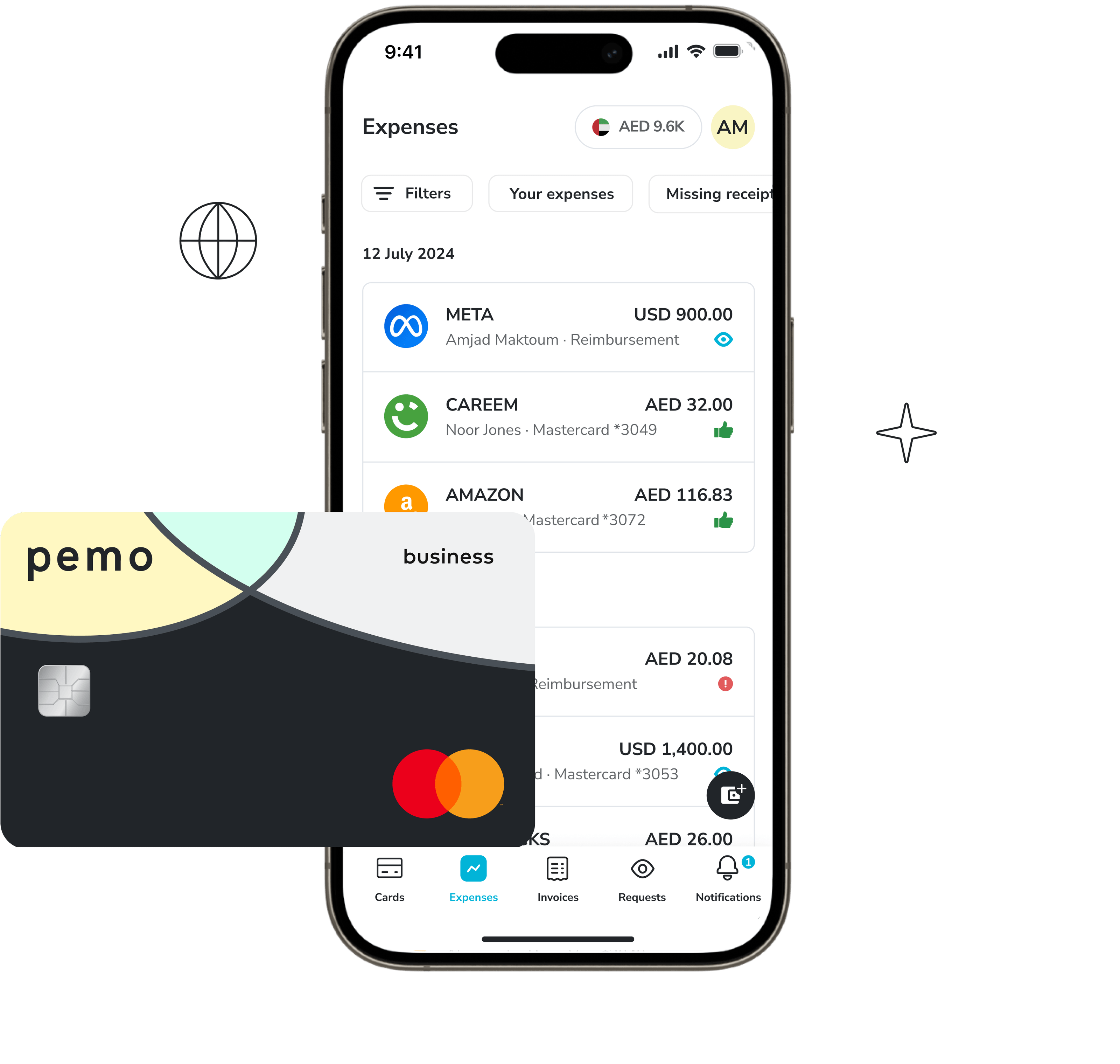 Best Smart Corporate Cards in Dubai (MENA) | Pemo