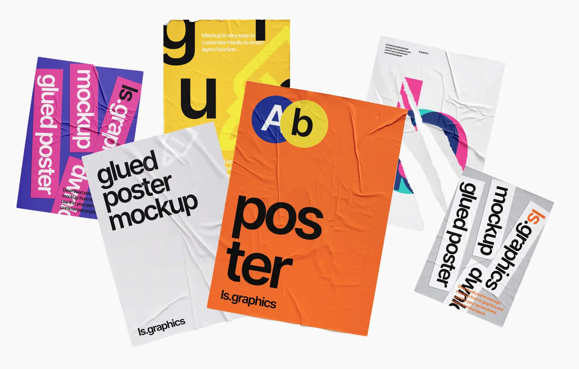 Download Glued Paper Mockups | Premium Mockups Collection | ls.graphics