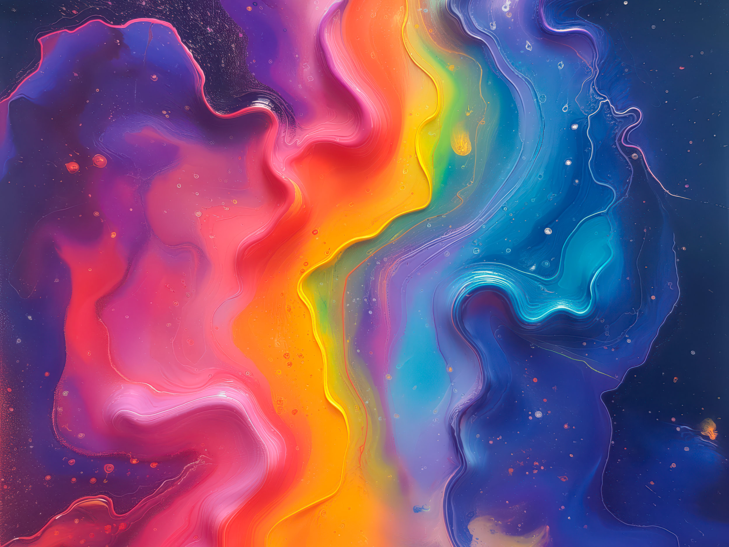 Cosmic Liquid Textures | Surreal Color Patterns - ls.graphics