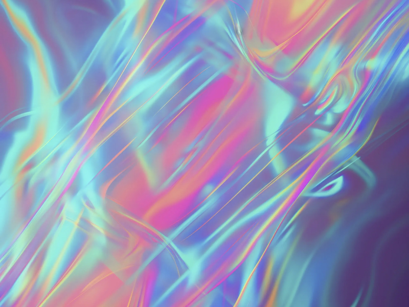 Vivid Holographic Texture Mockup | Iridescent Visual Asset - ls.graphics