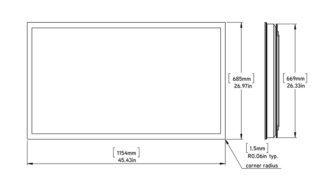 Inline - Open Frame Large Touch Displays