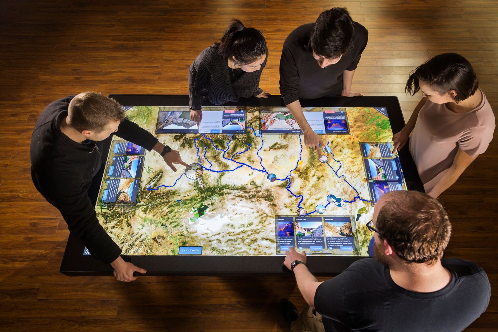 Colossus - 86" Touch Screen Table by Ideum