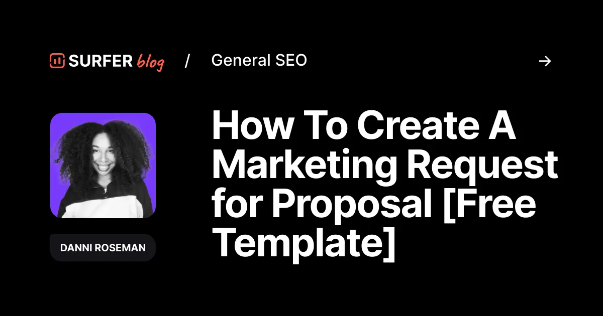 How To Create A Marketing Request for Proposal [Free Template]