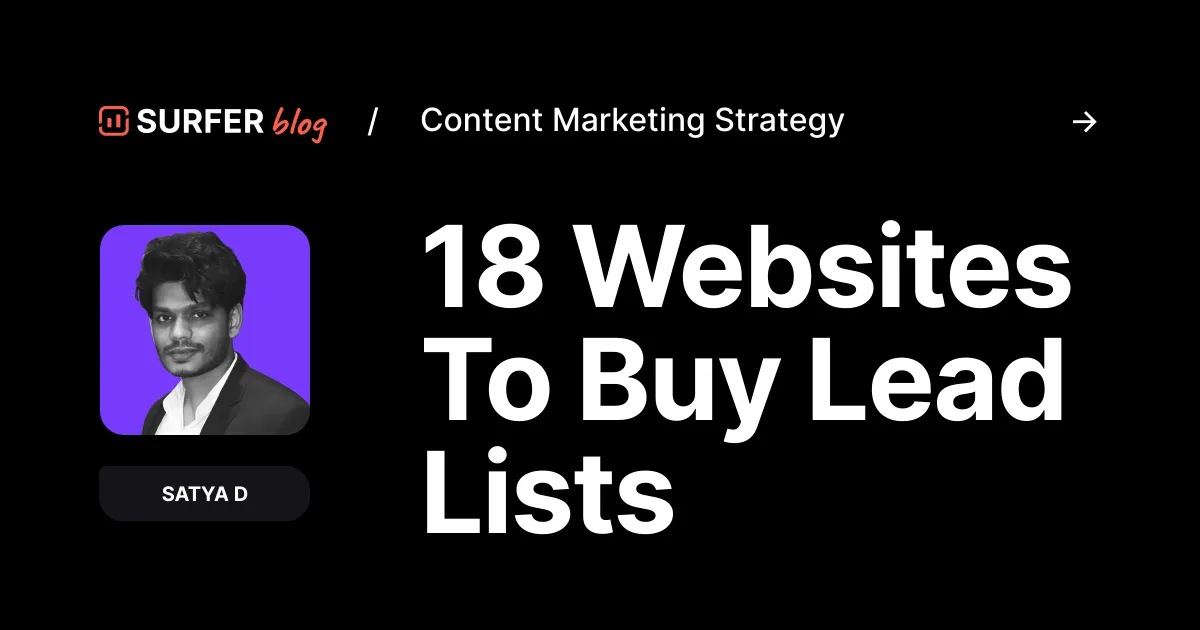 18 Websites To Buy Lead Lists