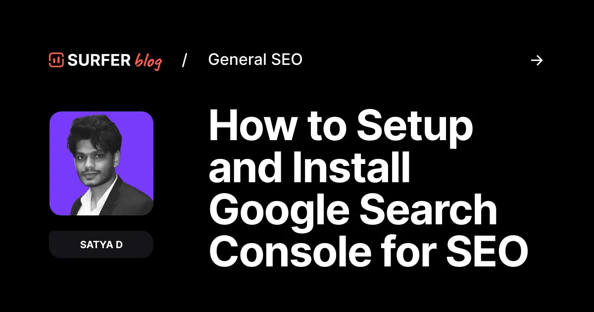 How to Setup and Install Google Search Console for SEO