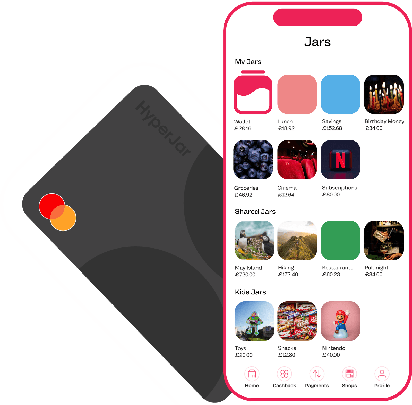 Saving Pots & Jars | Free Money Saving App - HyperJar