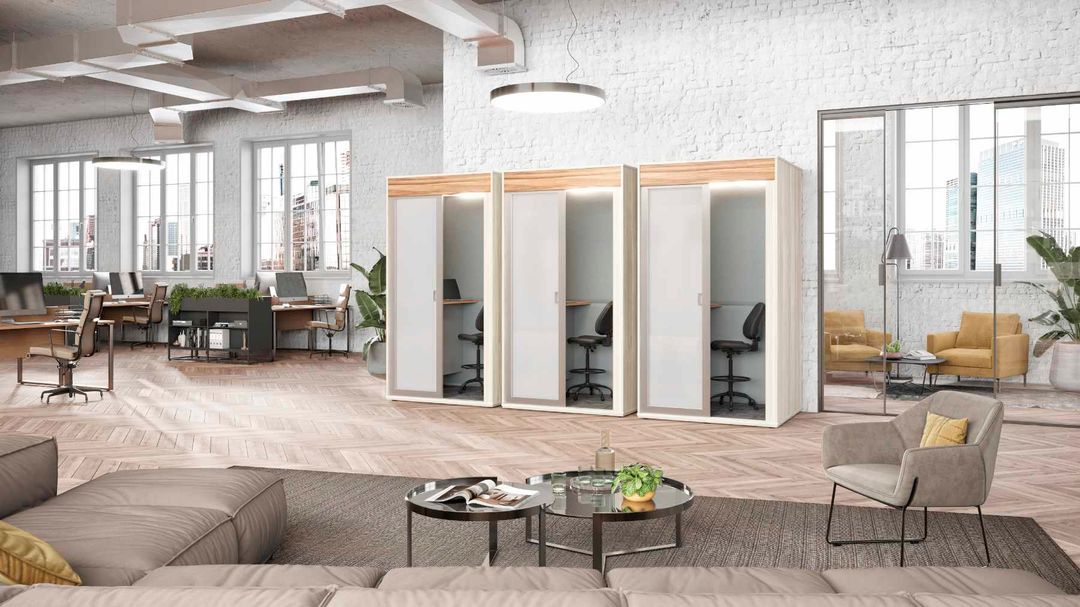 TalkBox Slide - Single Seater Sound Privacy Booth